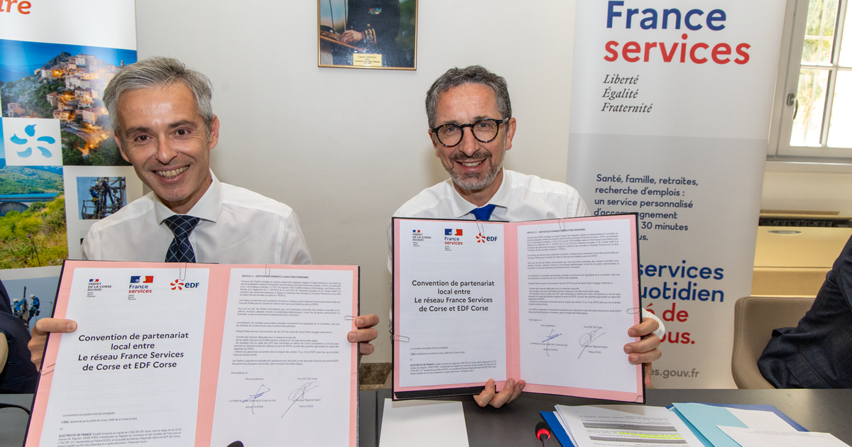 Convention de partenariat signée entre EDF SEI Corse et les espaces ...