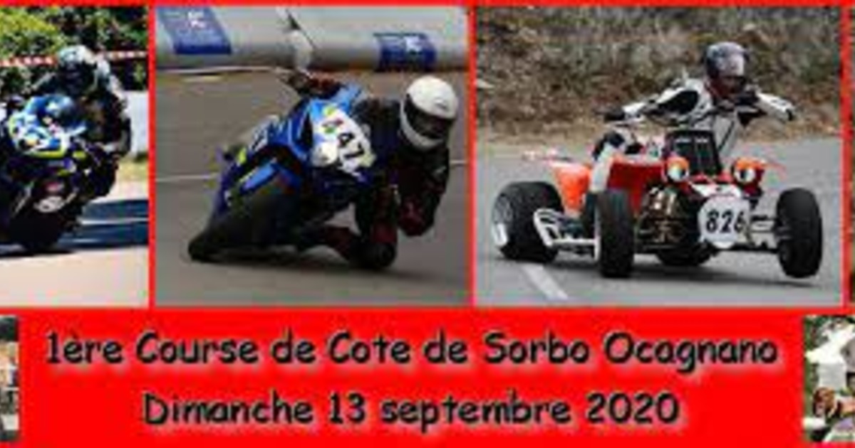 Course de côte moto à Sorbo Ocognano