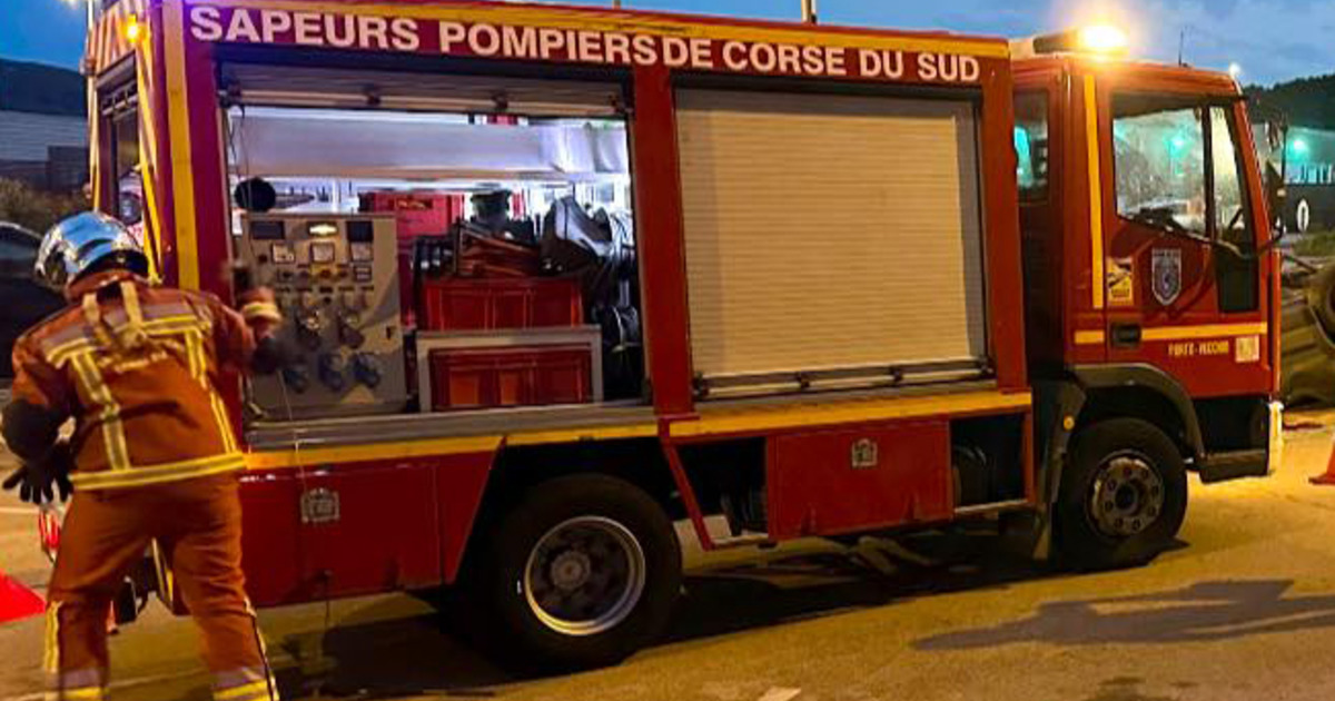 Incendie dans un hangar de la ZI de Caldaniccia