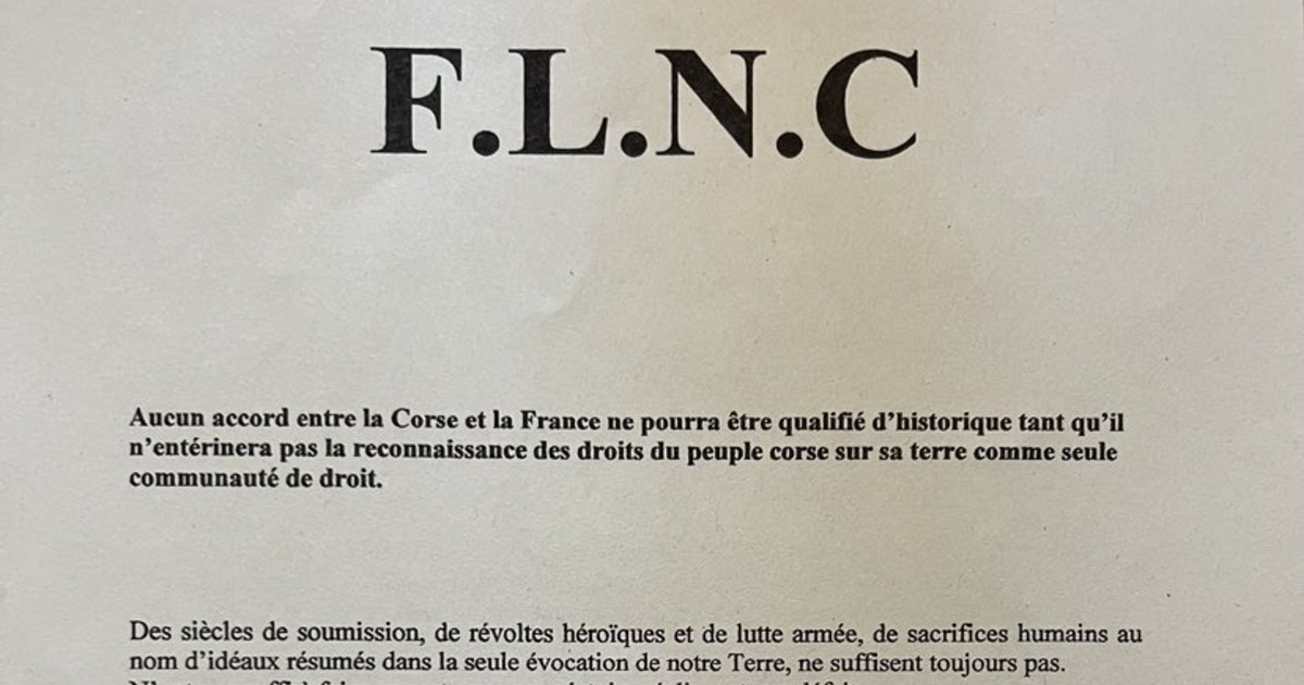 Le FLNC lance un appel à la résistance et revendique 16 attentats