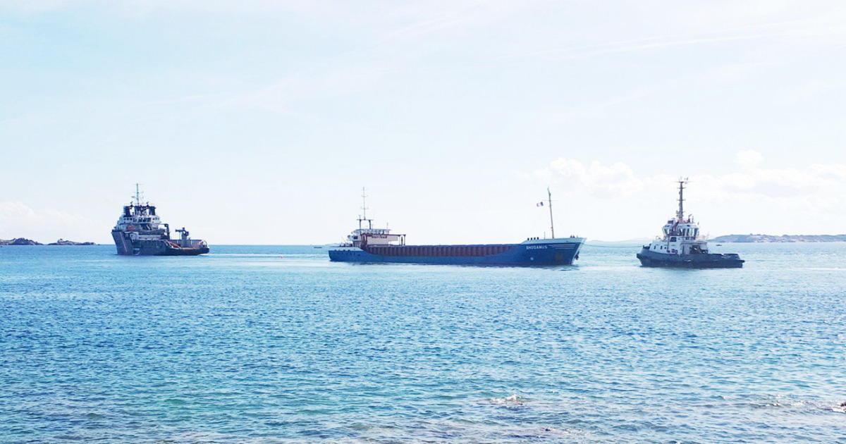 Le Rhodanus a été désenchoué ce vendredi à la mi-journée à Bunifaziu