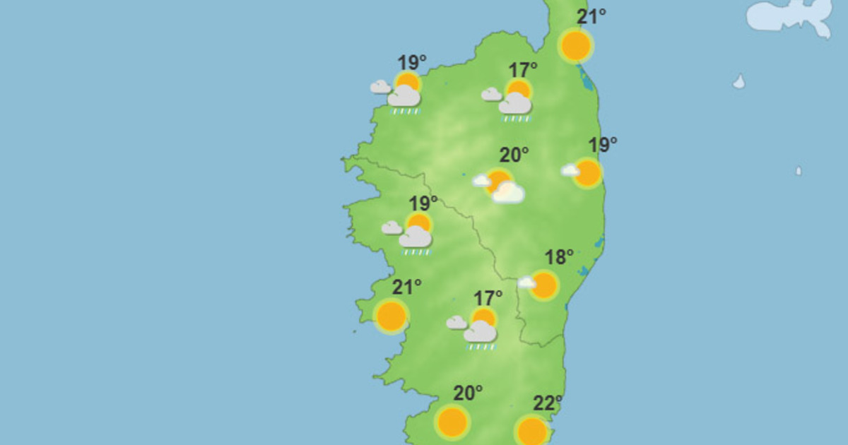 Météo pour ce mardi 29 avril 2025 en Corse